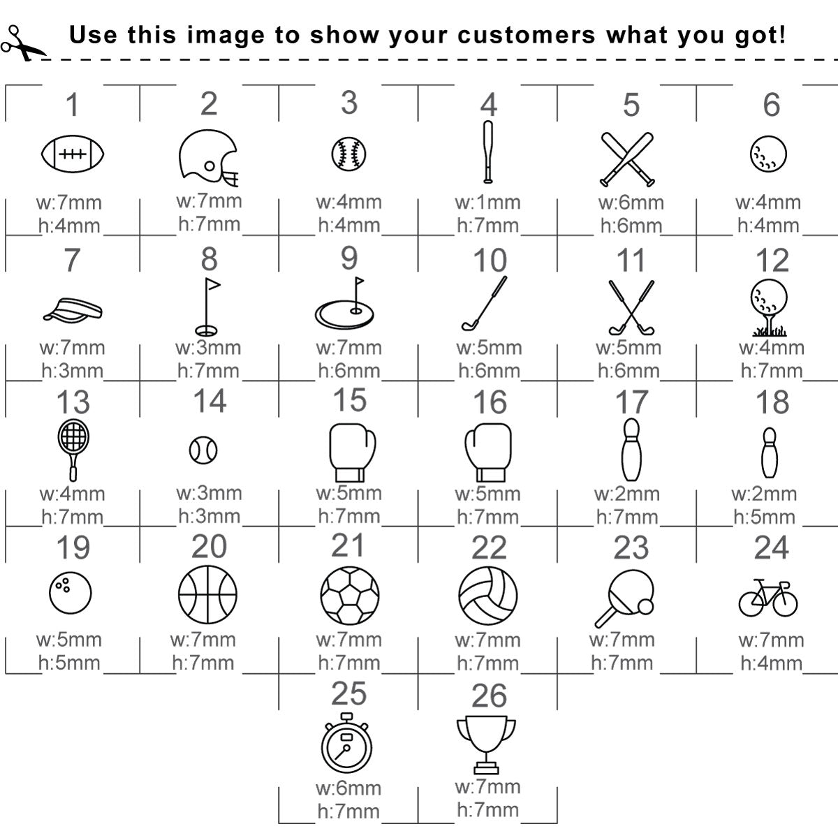 26 Sport Design stamps, Part 1 – My Metal Stamp