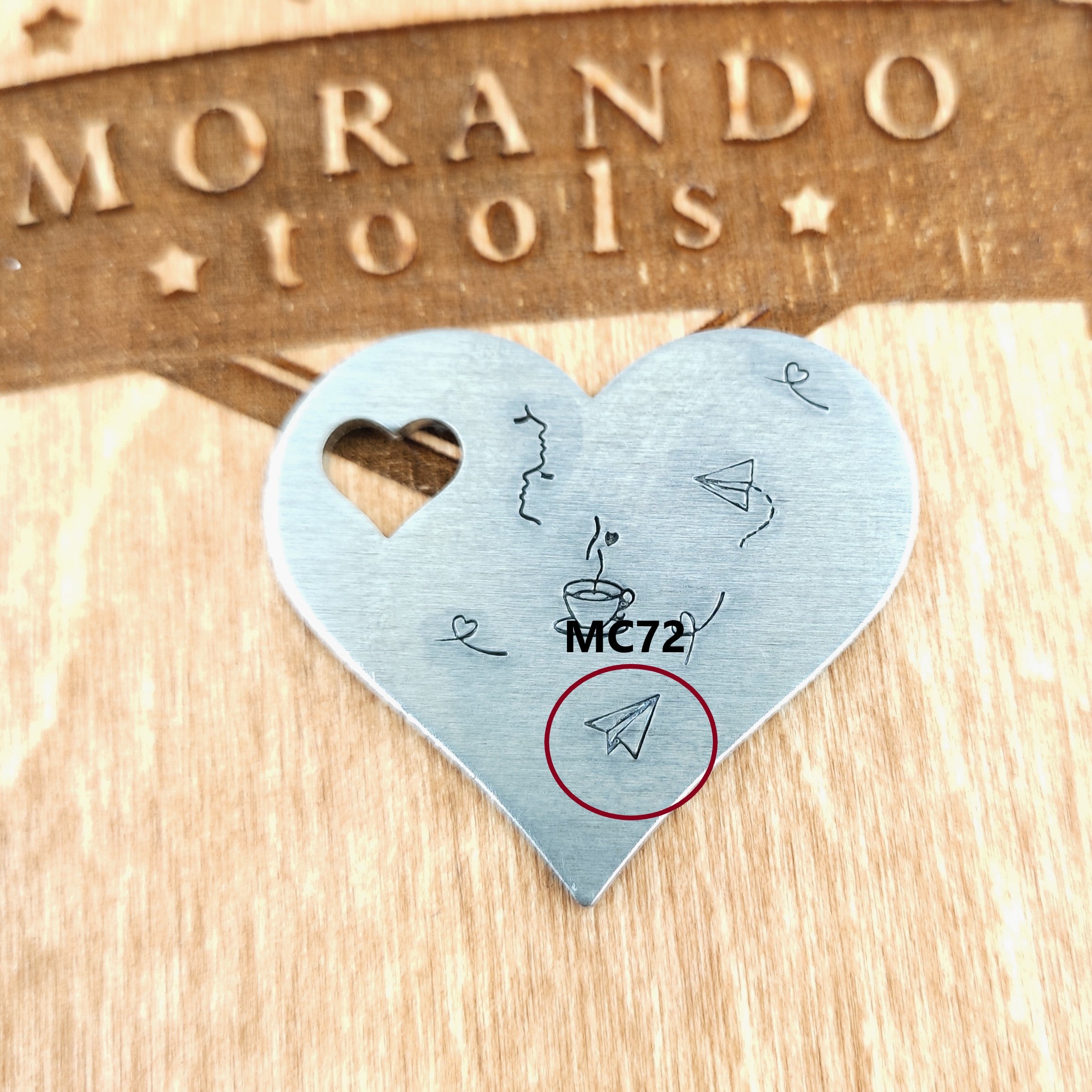 Micro Design Stamp MC72 4x3mm Paper plane- Ultra Details – My Metal Stamp
