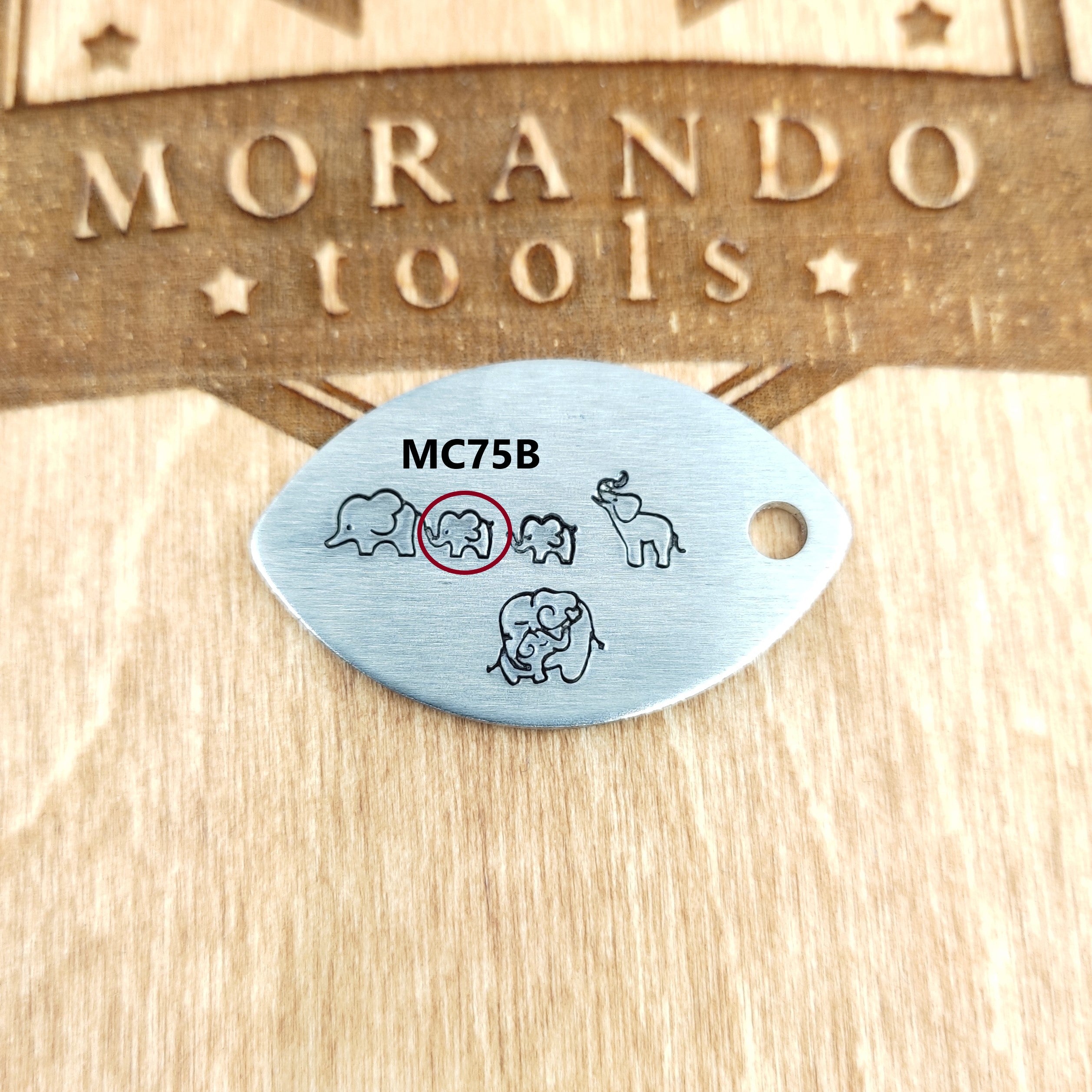 Micro Design Stamp MC75B 4x3mm Cute elephant- Ultra Details – My Metal ...