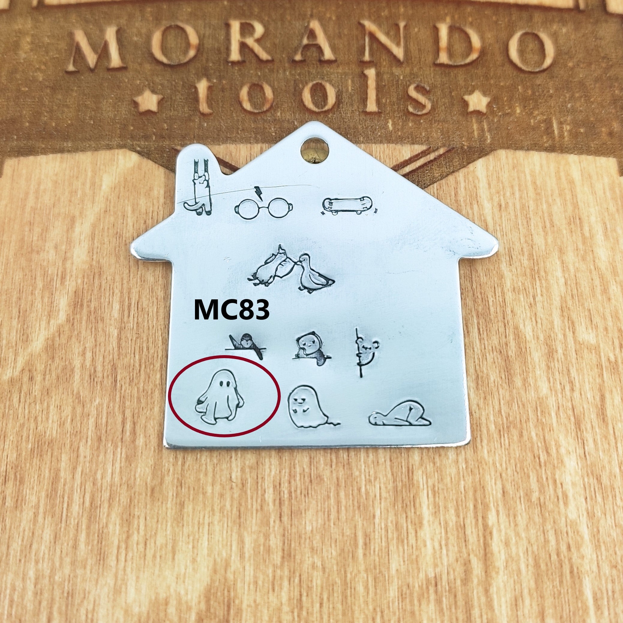 Micro Design Stamp MC83 5x5mm Cute Ghost- Ultra Details – My Metal Stamp