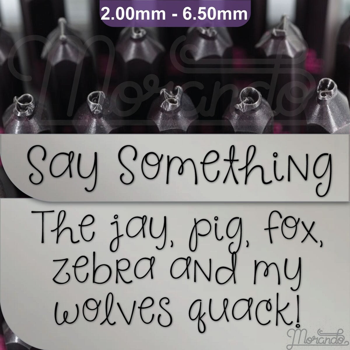 Say Something Metal Letter Stamps, full Alphabet. – My Metal Stamp